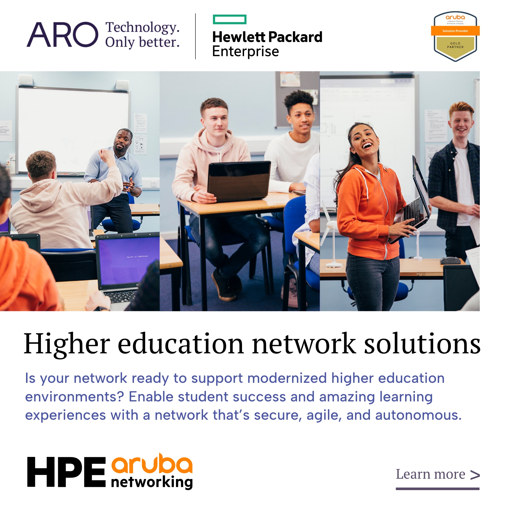 ARO Technology | HPE Aruba Networking - Modern Higher Education