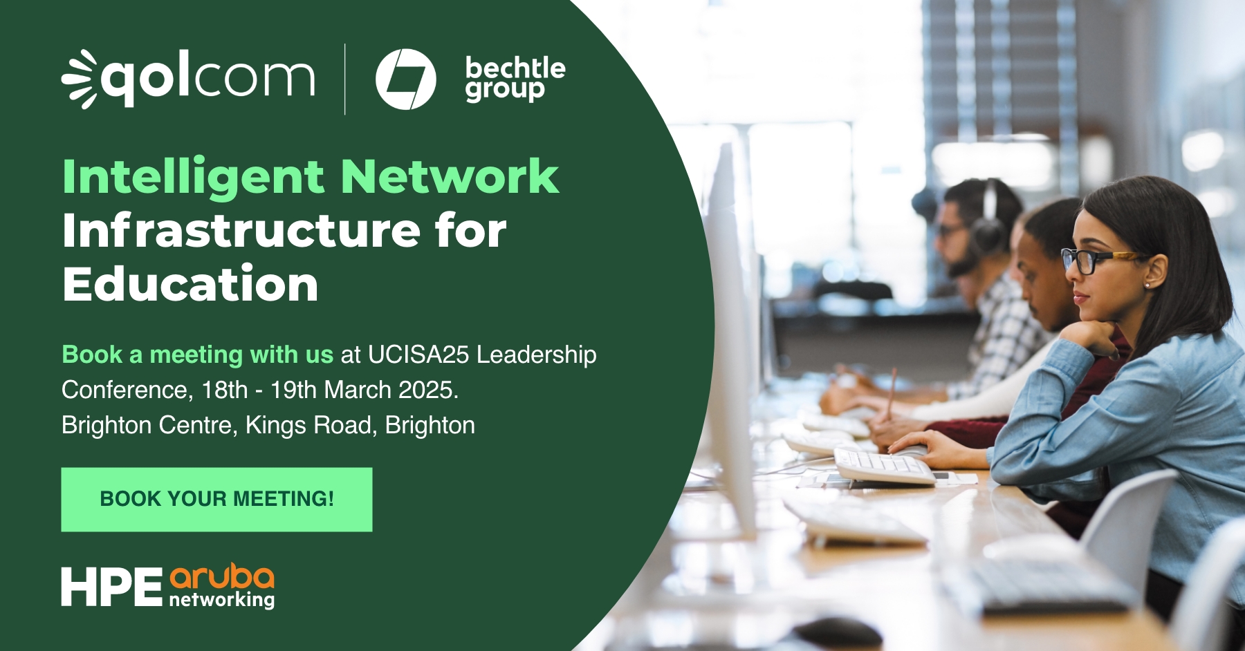 Intelligent Network Infrastructure for Education - Qolcom | Bechtle and HPE Aruba Networking
